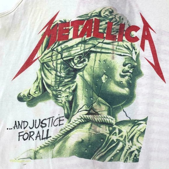 Shirts | Vintage 1989 Metallica Damaged Justice Tour Shirt Justice For ...